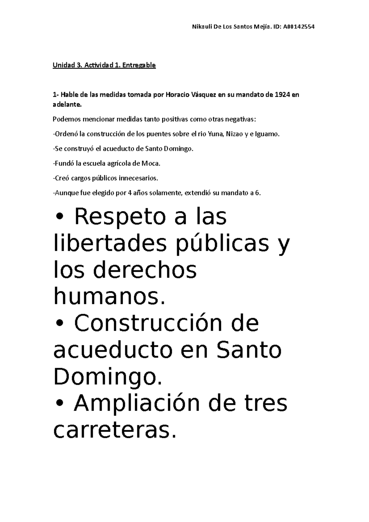 Unidad 3. actividad 1. Historia Social Dominicana - Unidad 3. Actividad 1. Entregable 1- Hable ...