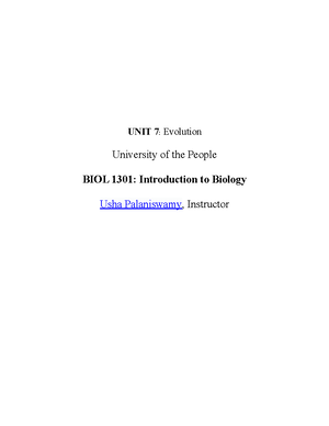 BIOL 1301 Unit 2 Learning Journal - Learning Journal Unit- BIOLOGICAL ...