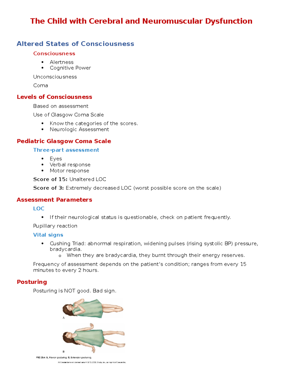 Exam 5 - Exam 5 - The Child with Cerebral and Neuromuscular Dysfunction ...