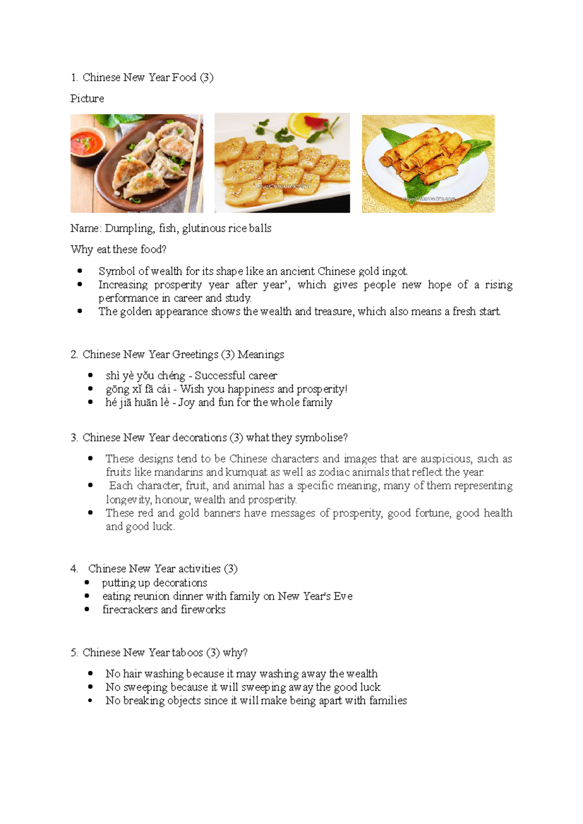 Asignment about Chinese New Year - Chinese New Year Food (3) Picture ...
