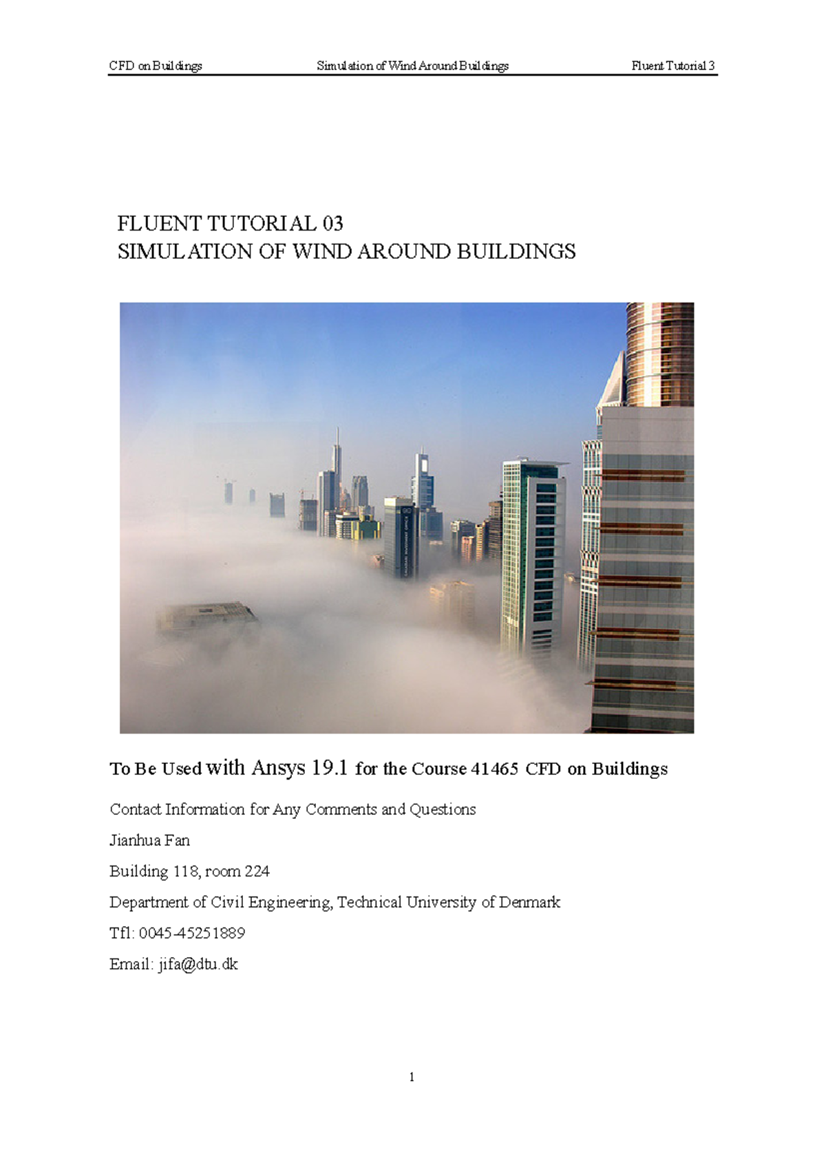 Fluenttutorial 03-Wind-WB - FLUENT TUTORIAL 03 SIMULATION OF WIND ...