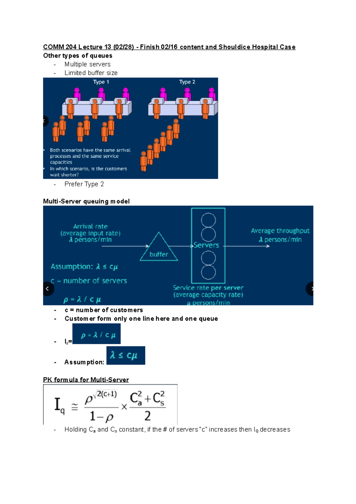 COMM 204 Lecture 13 - These are notes from class, taken from COMM 204 ...