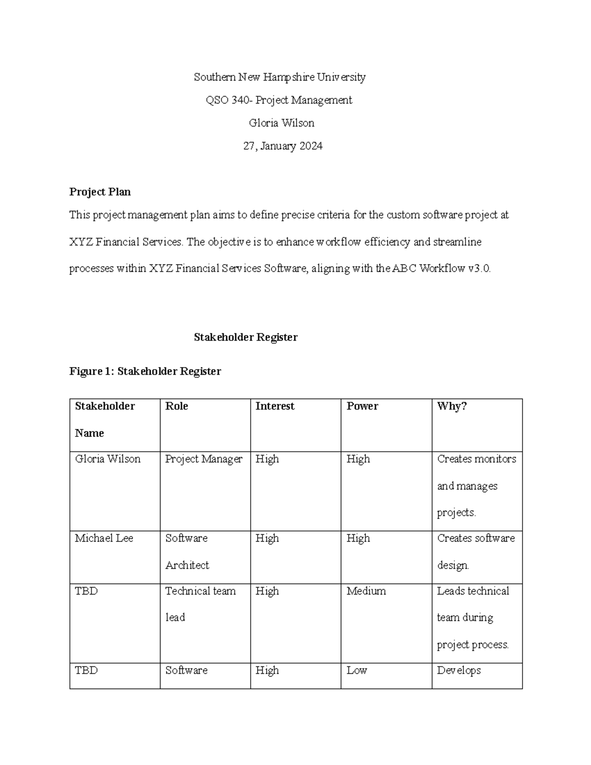 QSO 340 Project 1 - GOT AN A IN THIS ASSIGNMENT - Southern New Hampshire University QSO 340 ...