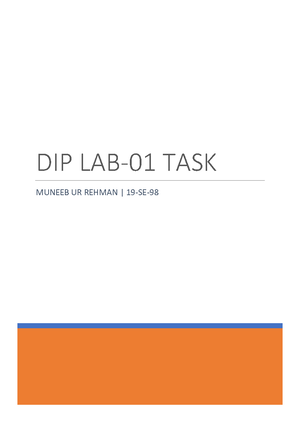 DIP Assignment 01 - Ha - 1 DIP ASSIGNMENT Submitted To: Sir Usman Masud Submitted : Muhammad ...
