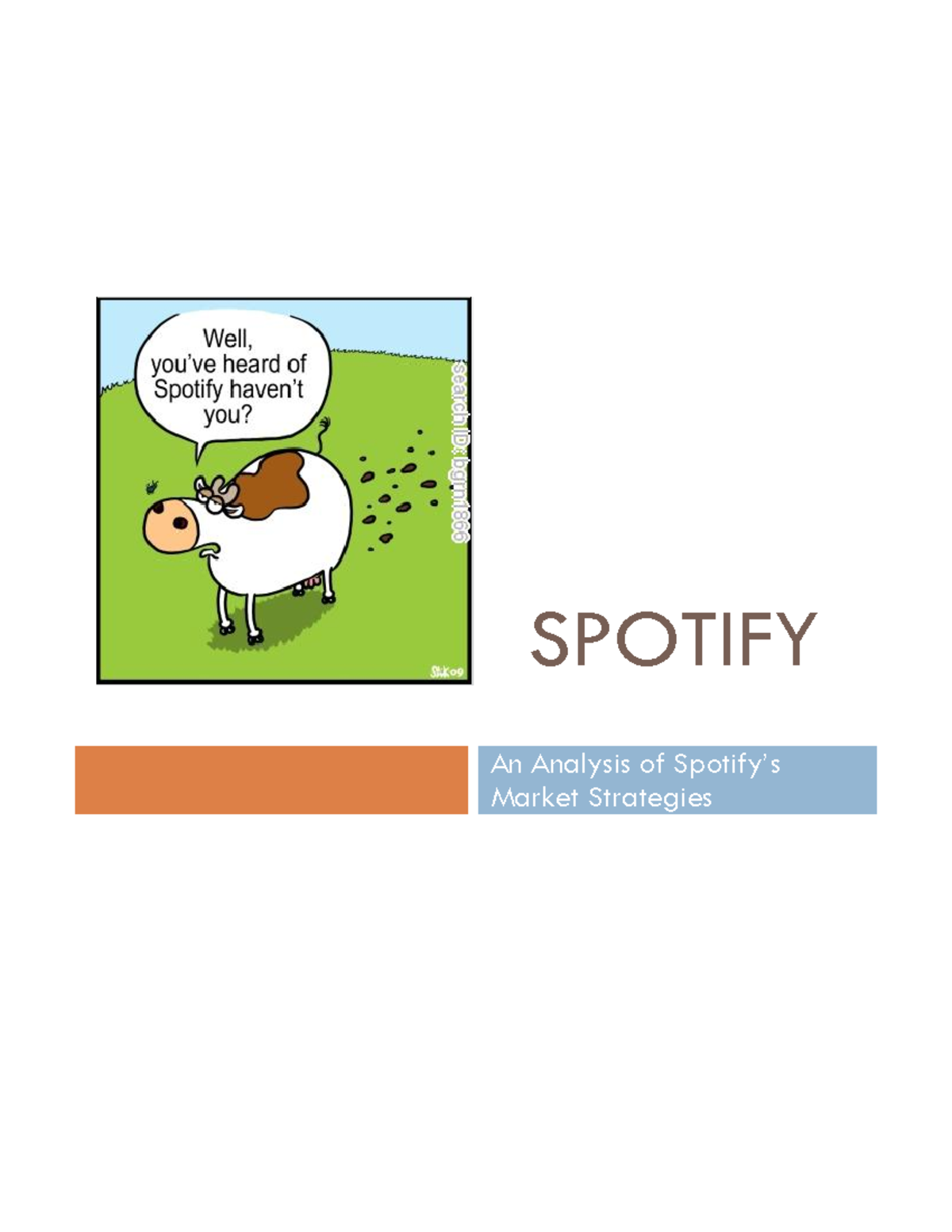 Spotify. An Analysis of Spotify s Market Strategies - chiến dịch thị ...