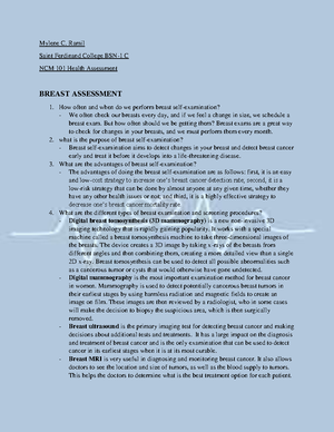 NCM101 Insights - Mylene C. Ramil Saint Ferdinand College BSN-1 C NCM ...