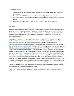 FM102 Summary 1 - There were many things to point out in first week of ...