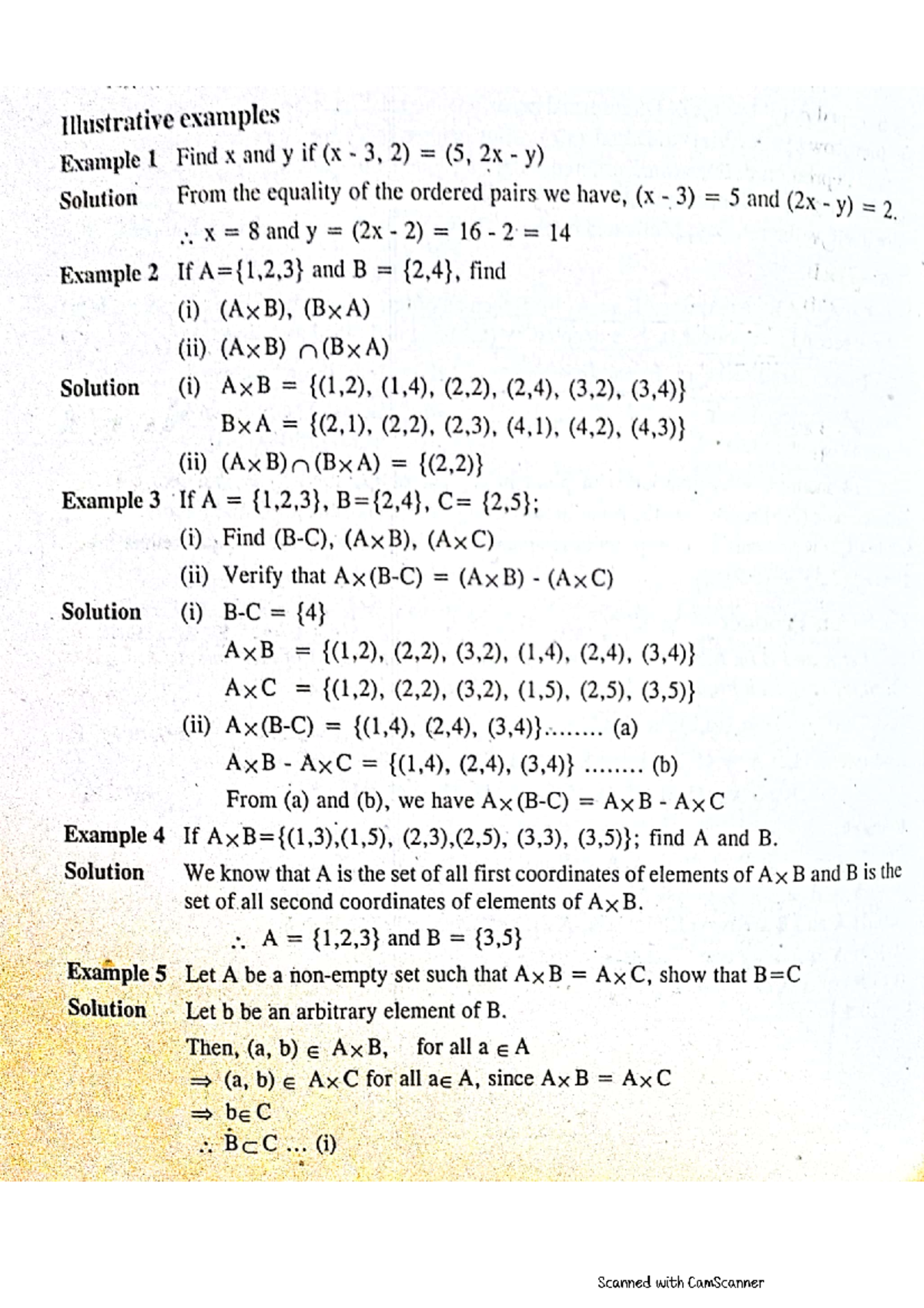 Relations & functions -examples & solutions - Maths - Studocu