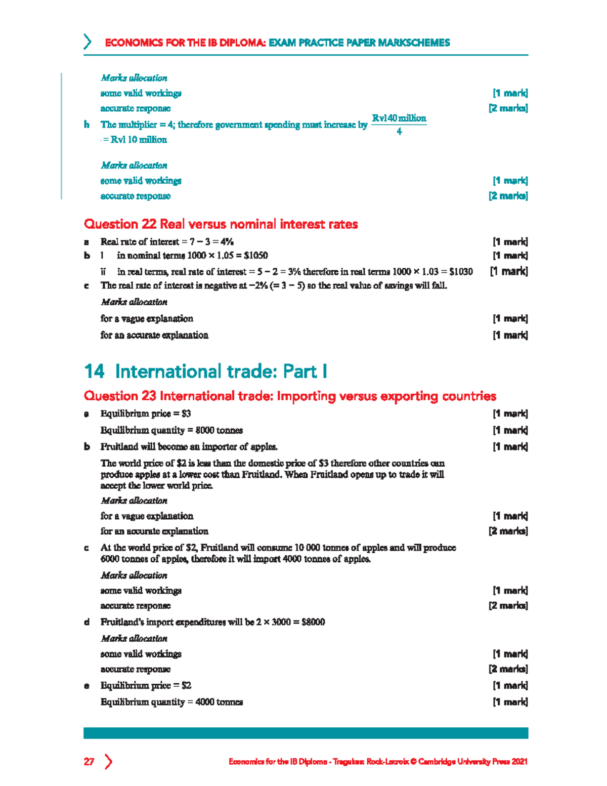 Free Trade solution - Macroeconomics - Studocu