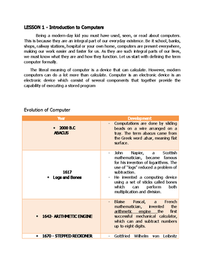 GEC 103 Weeks 1-2 - Mathematics for Our World - GEC 103 Mathematics in the Modern World ...