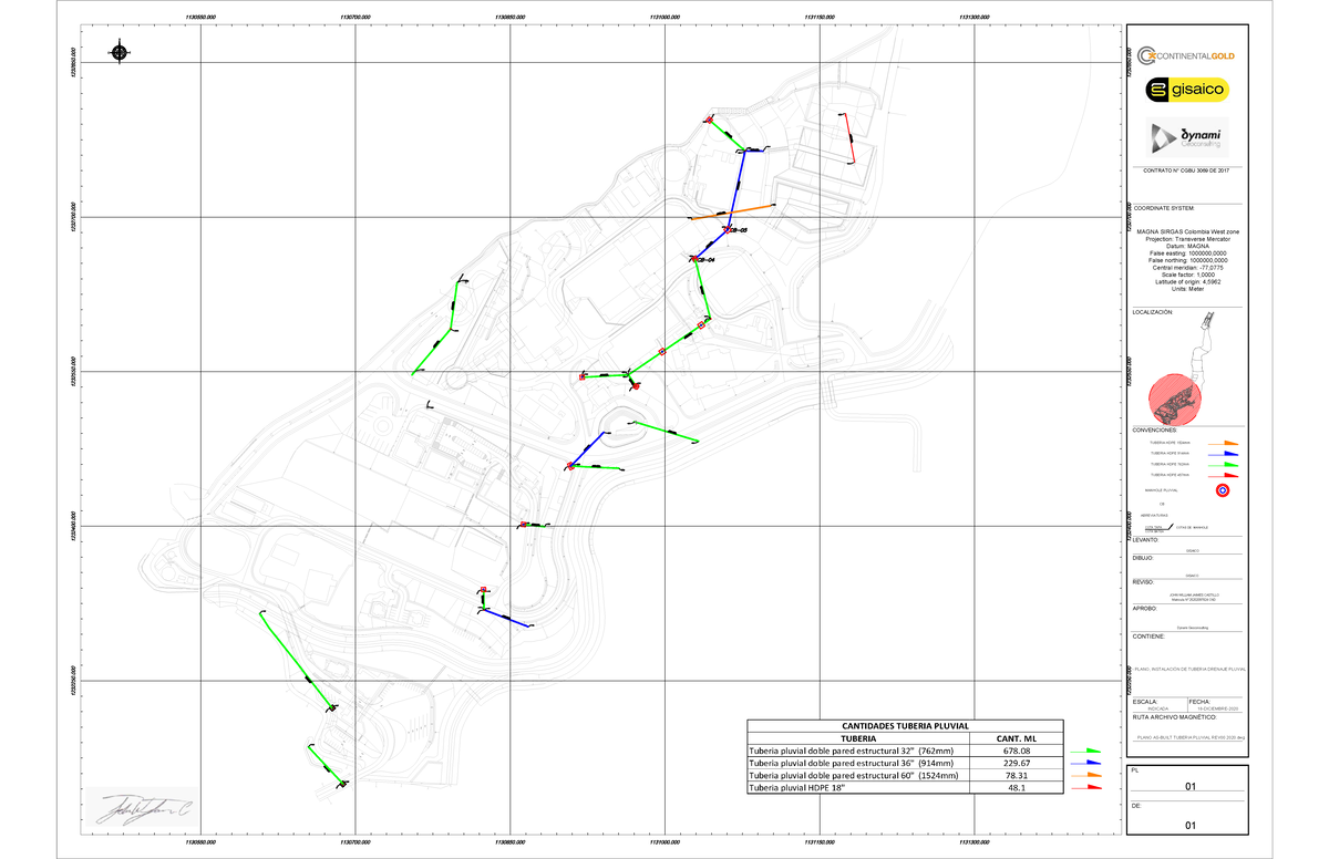 Plano AS- Built Tuberia Pluvial REV00 2020-Layout 1 - 1151,031150, 1118 ...