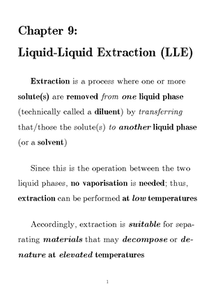 Examples Liquid Liquid Extraction - Examples Liquid- Liquid- Extraction ...