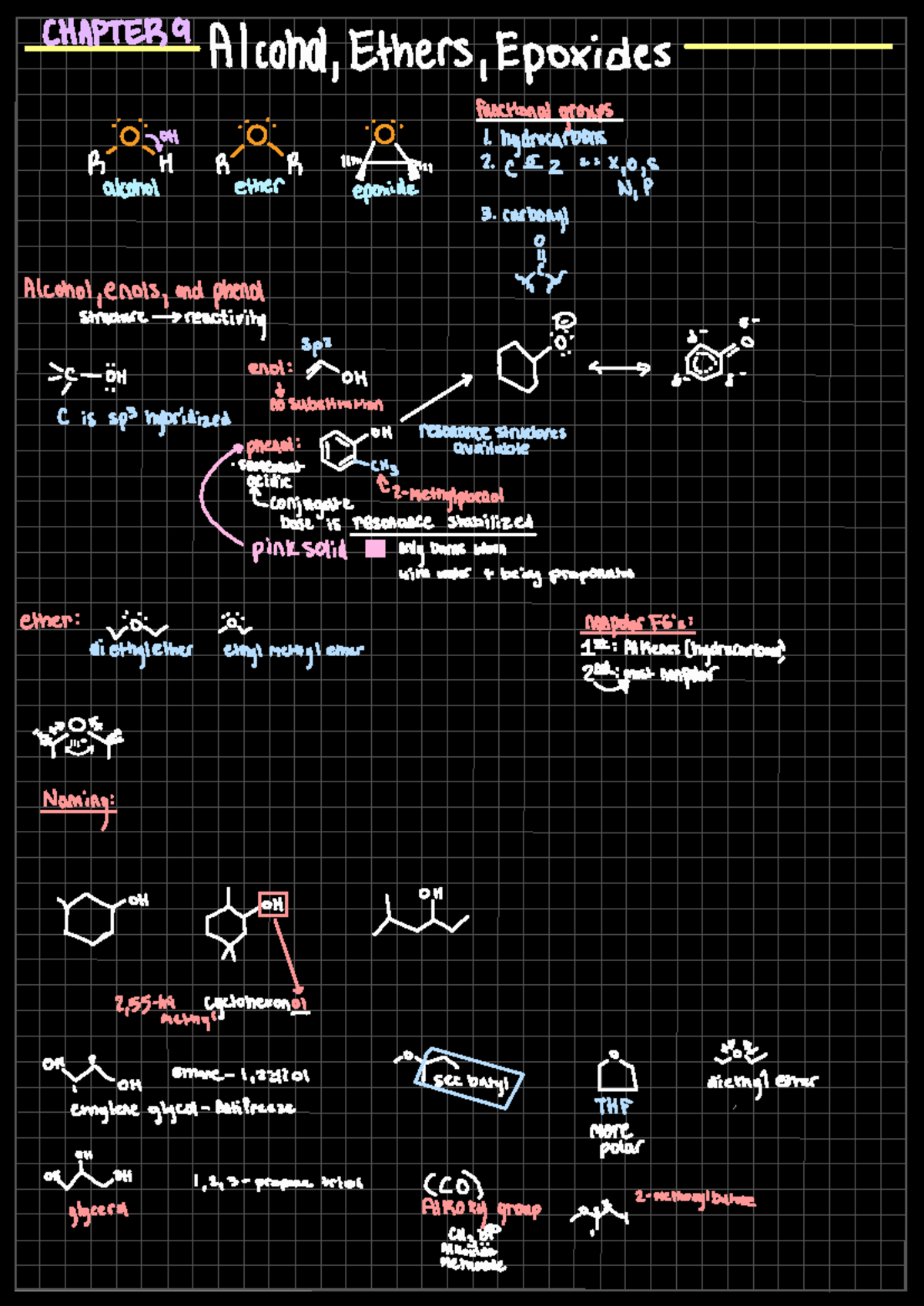 Chapter- Alcohol, Ethers, Epoxides - / CHAPTER " Alcohol , Ethers ...