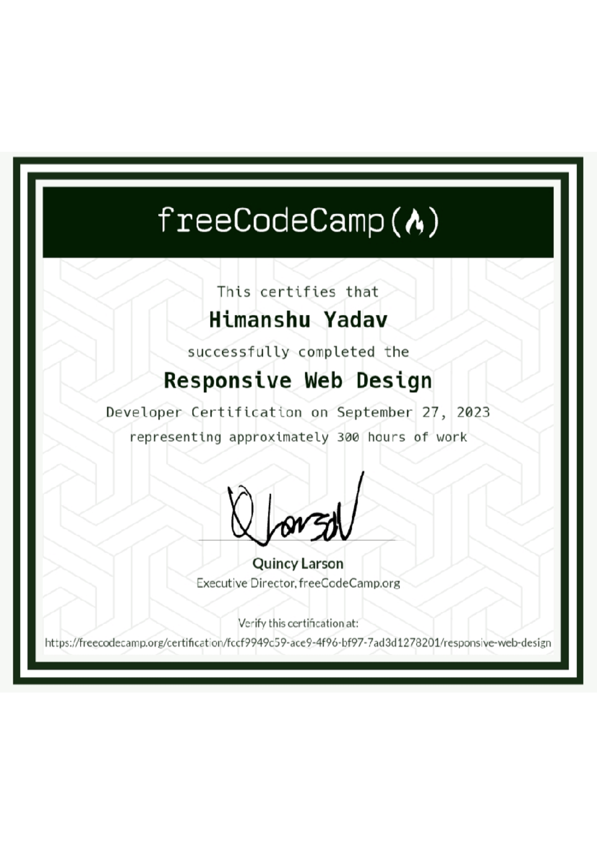 Certificate of html css - Software Engineering - Studocu