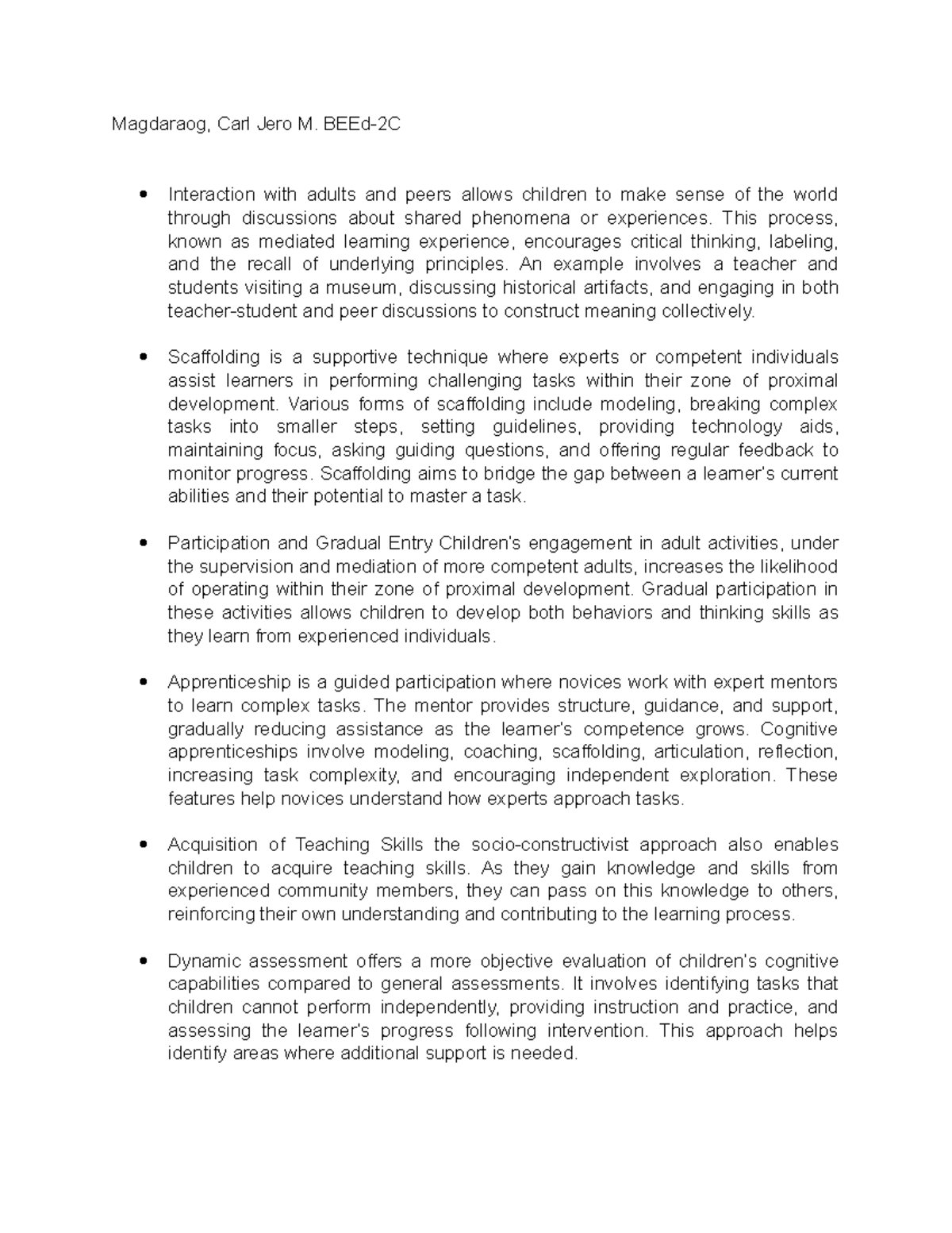 Written report q sa FLCT - Magdaraog, Carl Jero M. BEEd-2C Interaction ...