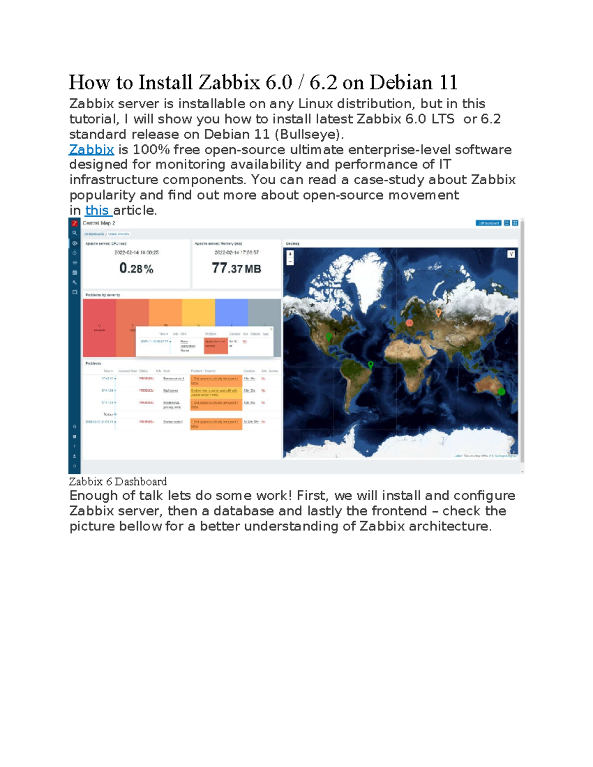 Installation Zabbix 6 sous debian 11 - How to Install Zabbix 6 / 6 on Debian 11 Zabbix server is ...