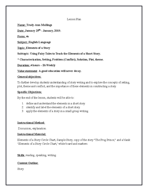 Sample Lesson Plan Escape to Last Man Peak Lesson Plans (Grades 7 9 ...