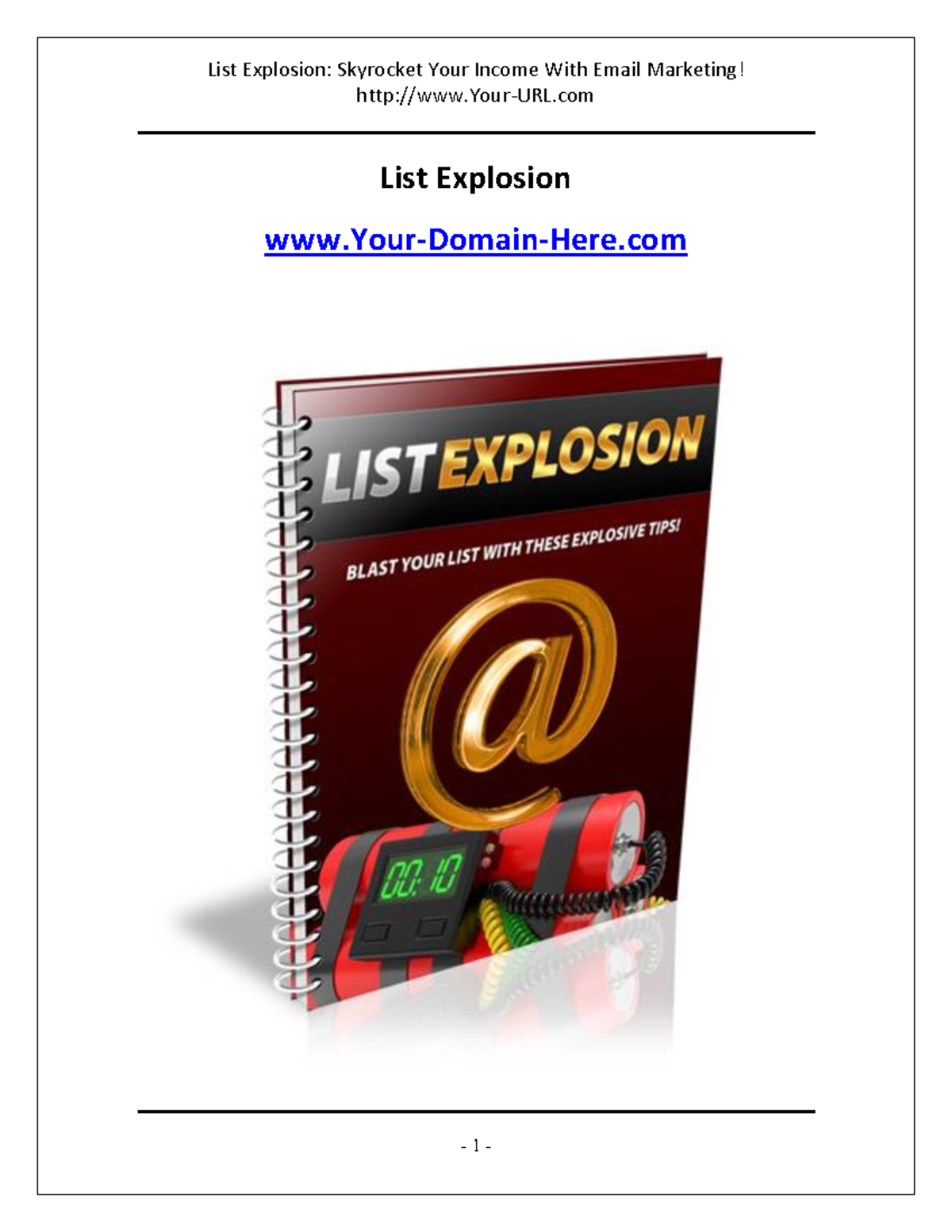 List Explosion - Your-URL List Explosion Your-Domain-Here Your-URL ...