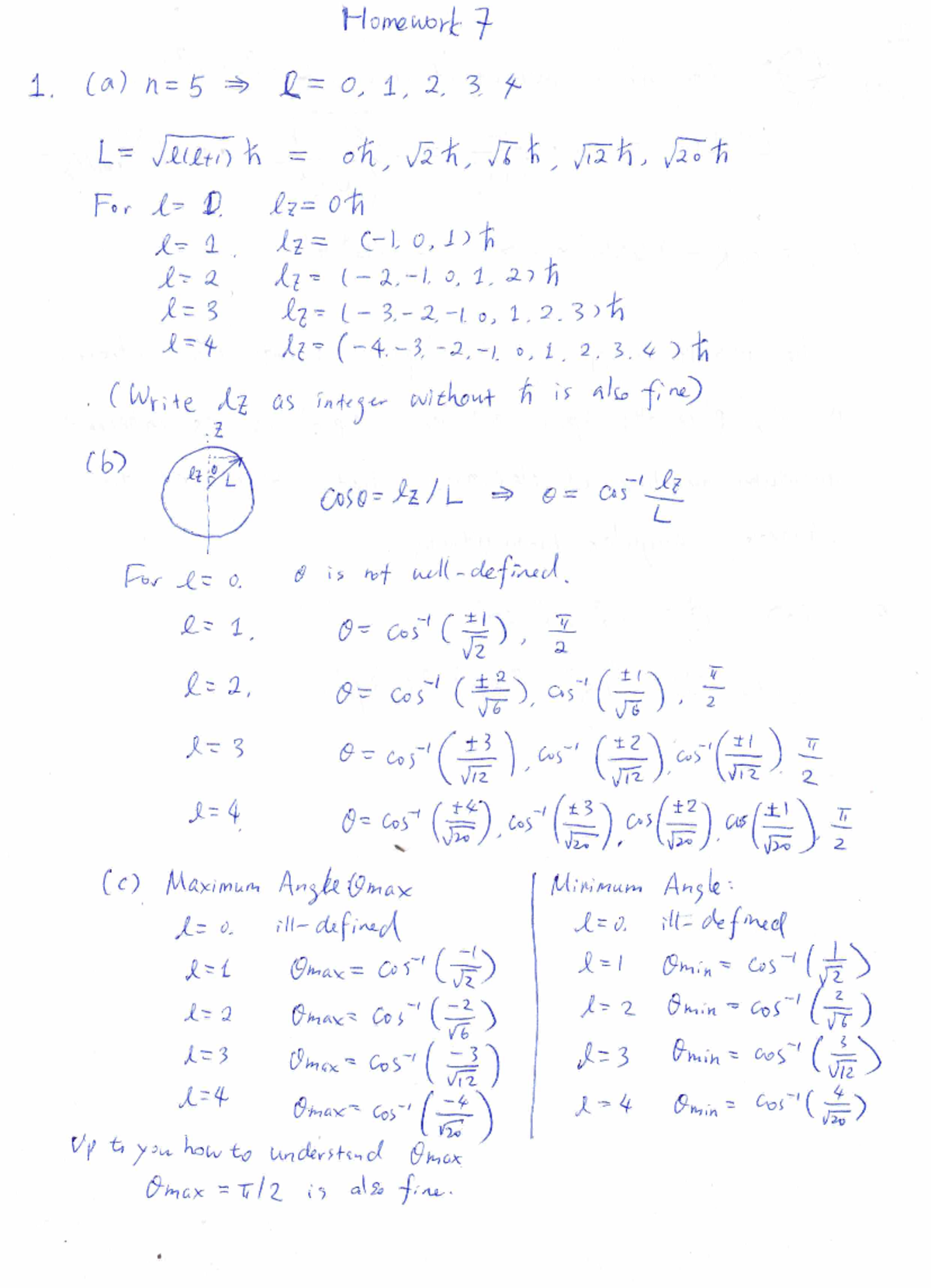 Homework 7 Solution - Modern Physics HW - Homework 7 1. (a) litti)h oh ...
