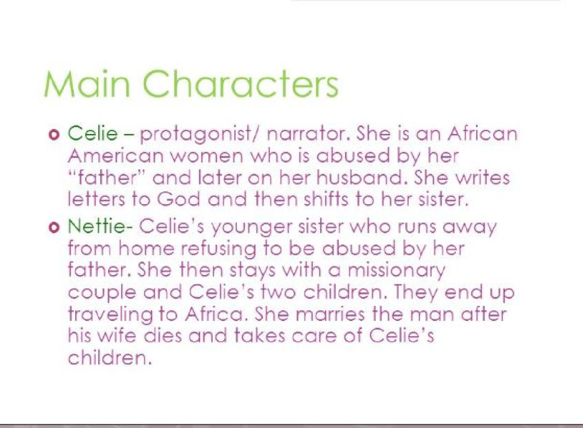 Colour purple - Summary B.A English Language and Literature - Studocu