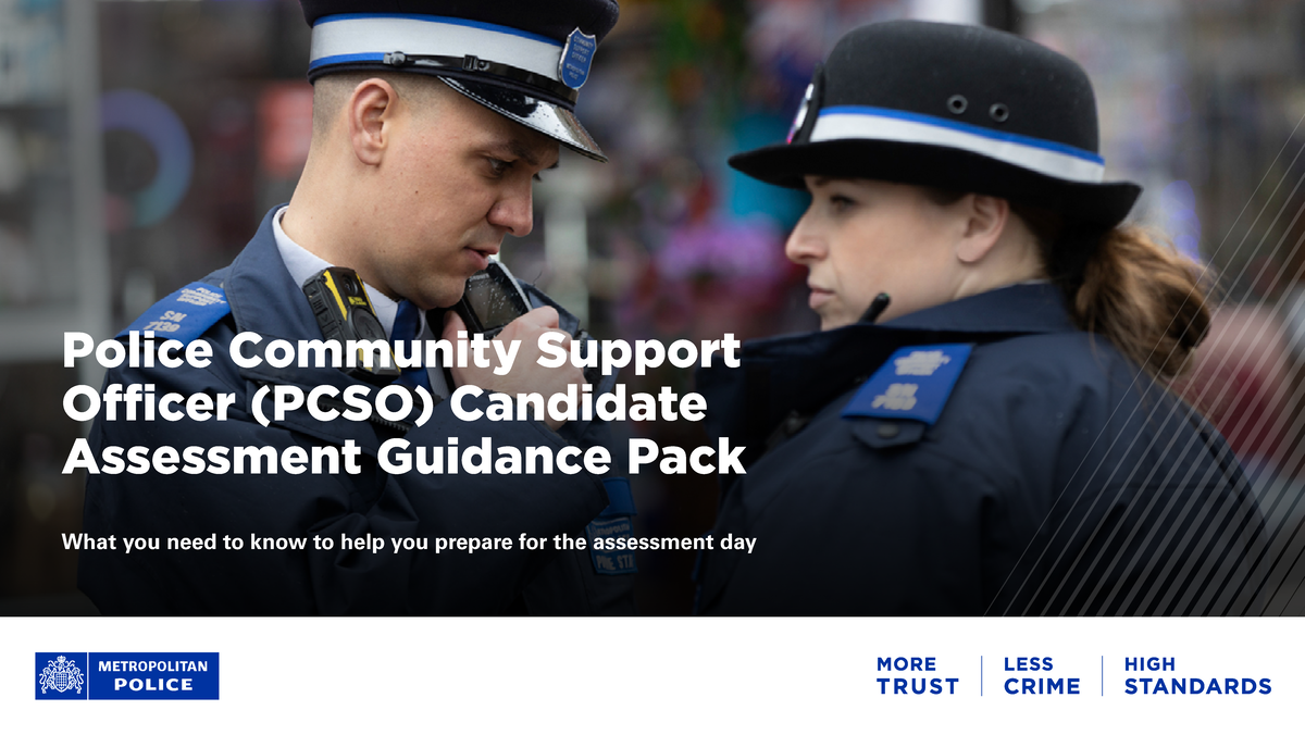 NEW MPS Recruitment PCSO Candidate Assessment Guide 2023 - Police ...