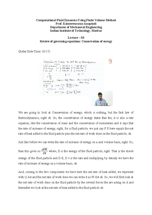 Lec20 - DRTGH - Computational Fluid Dynamics Using Finite Volume Method ...