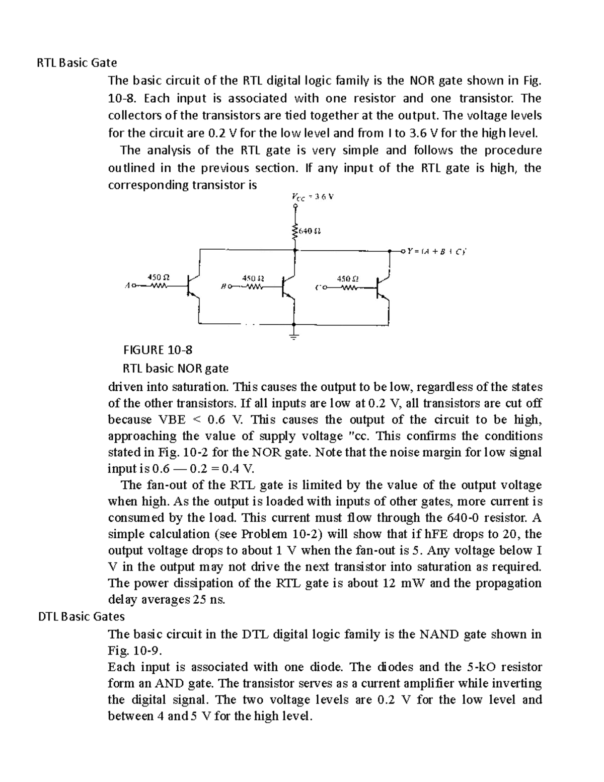 RTL Basic Gate - RTL Basic Gate The basic circuit of the RTL digital ...
