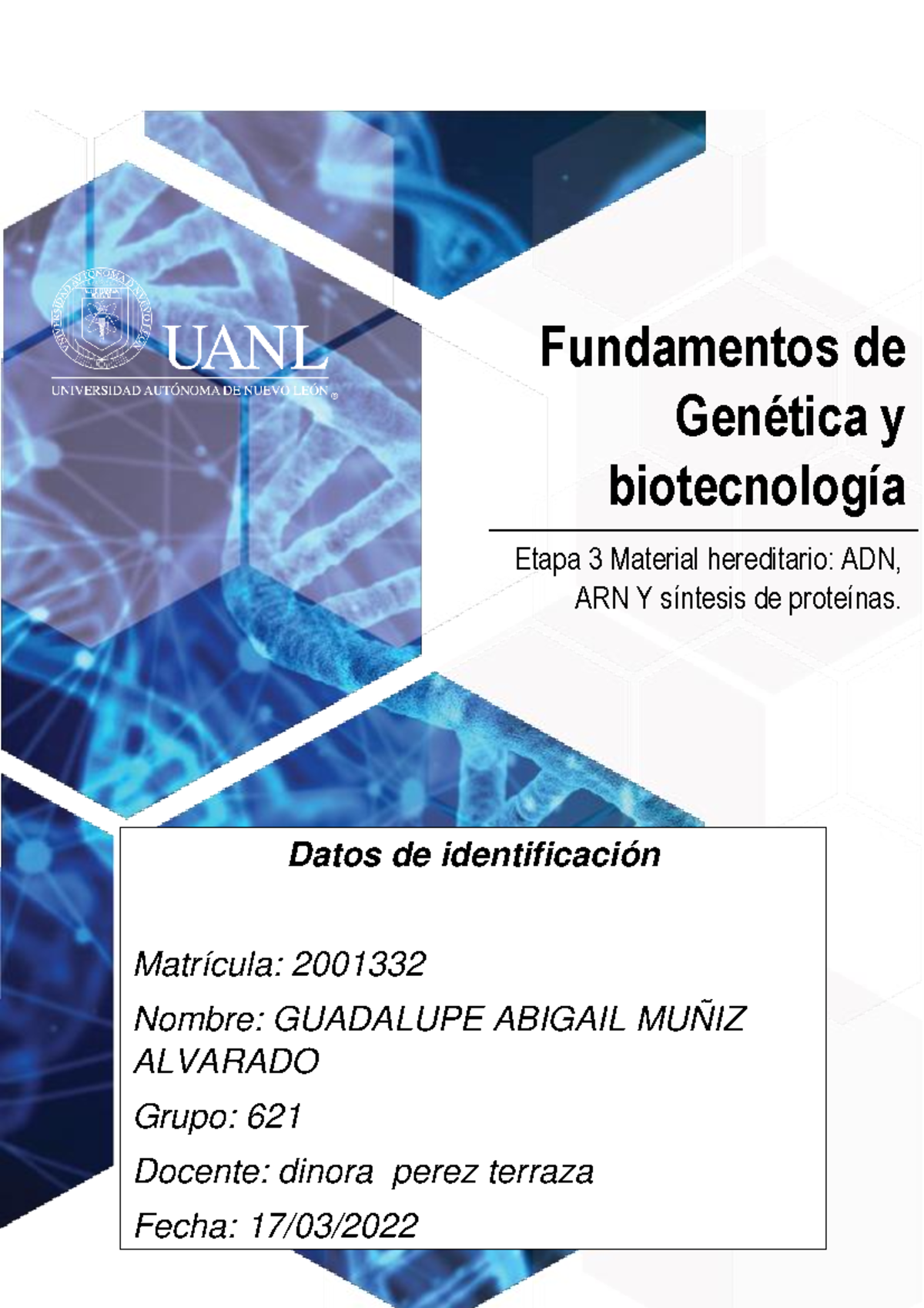 Requisto E3 FUN SEM1 - Genética - UANL - Studocu