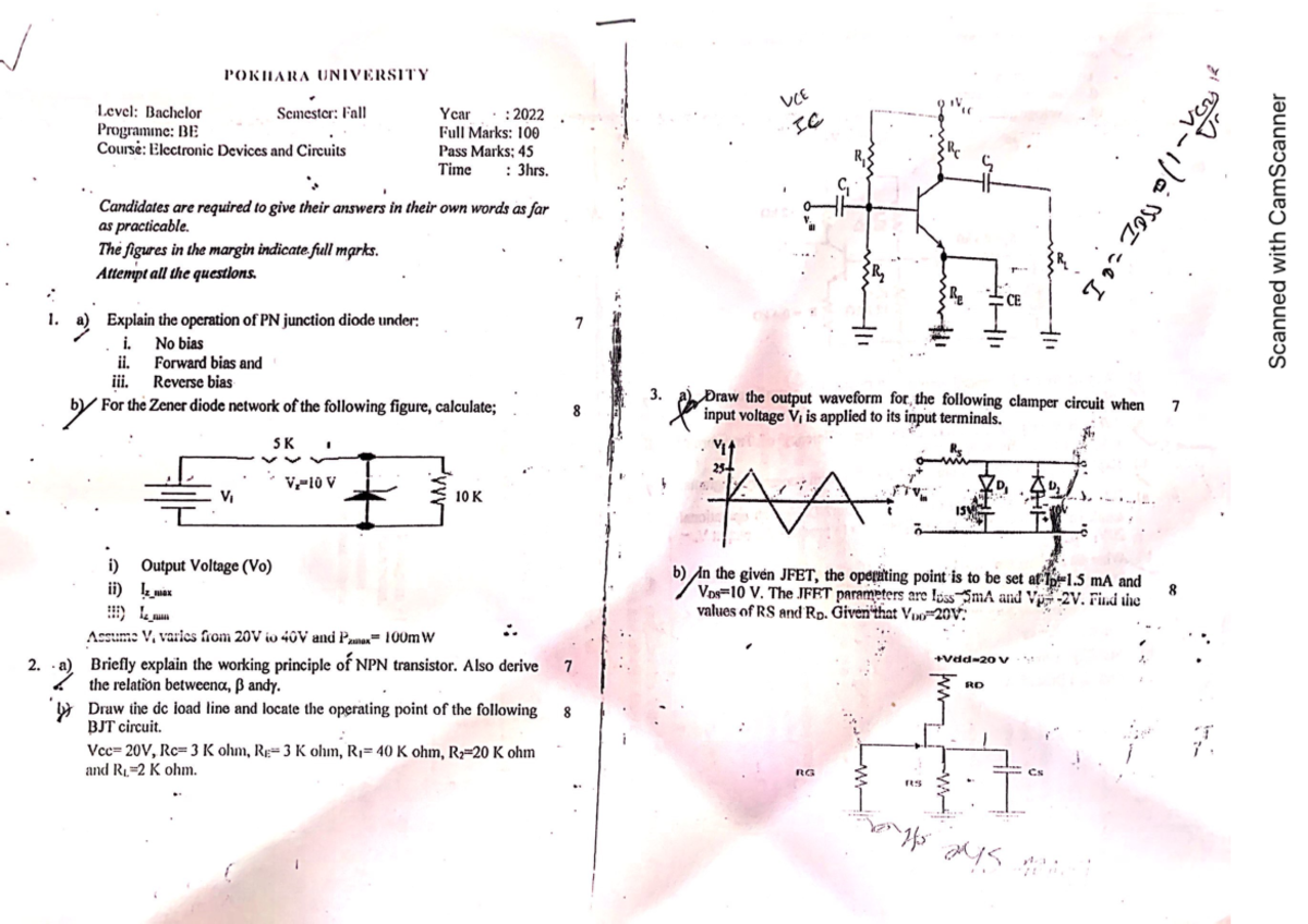 Past questions - Past question of engineering 1st year - POKHARA ...