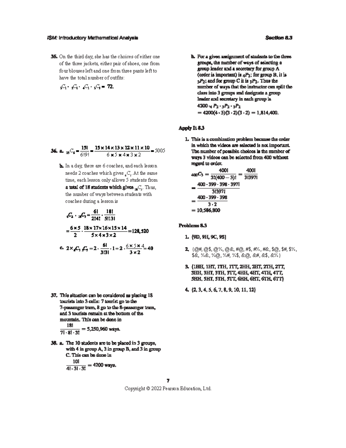 Sections 8 3 to 8 7 Introductory Mathematical Analysis for Business ...