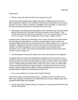 Homework 1 Human Rights - HRTS 1100 Homework #1 Please read chapter 2 ...