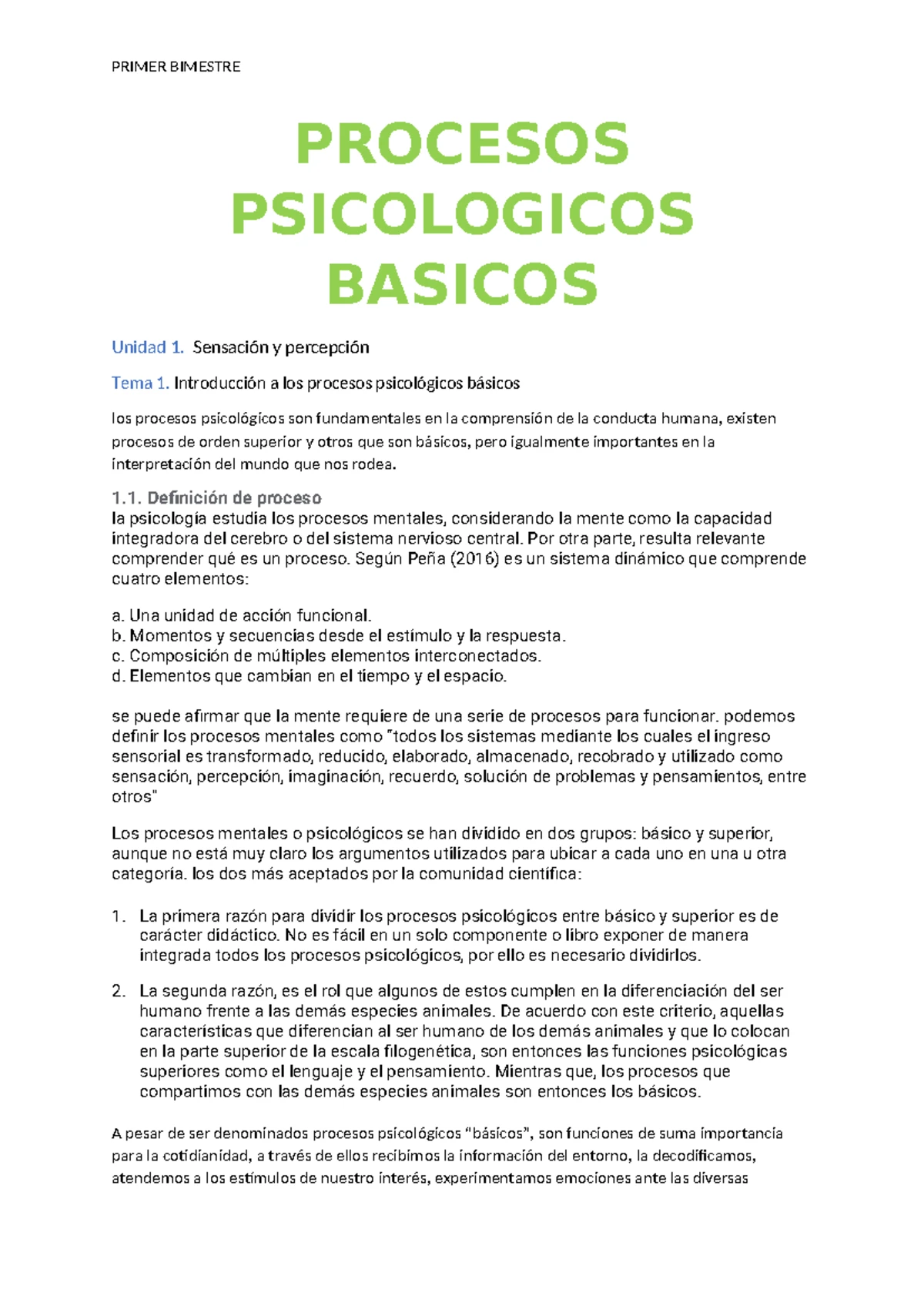FORO Academico Procesos Psicologicos Basicos - FORO ACADEMICO ¿Cuándo el almacenamiento de la ...