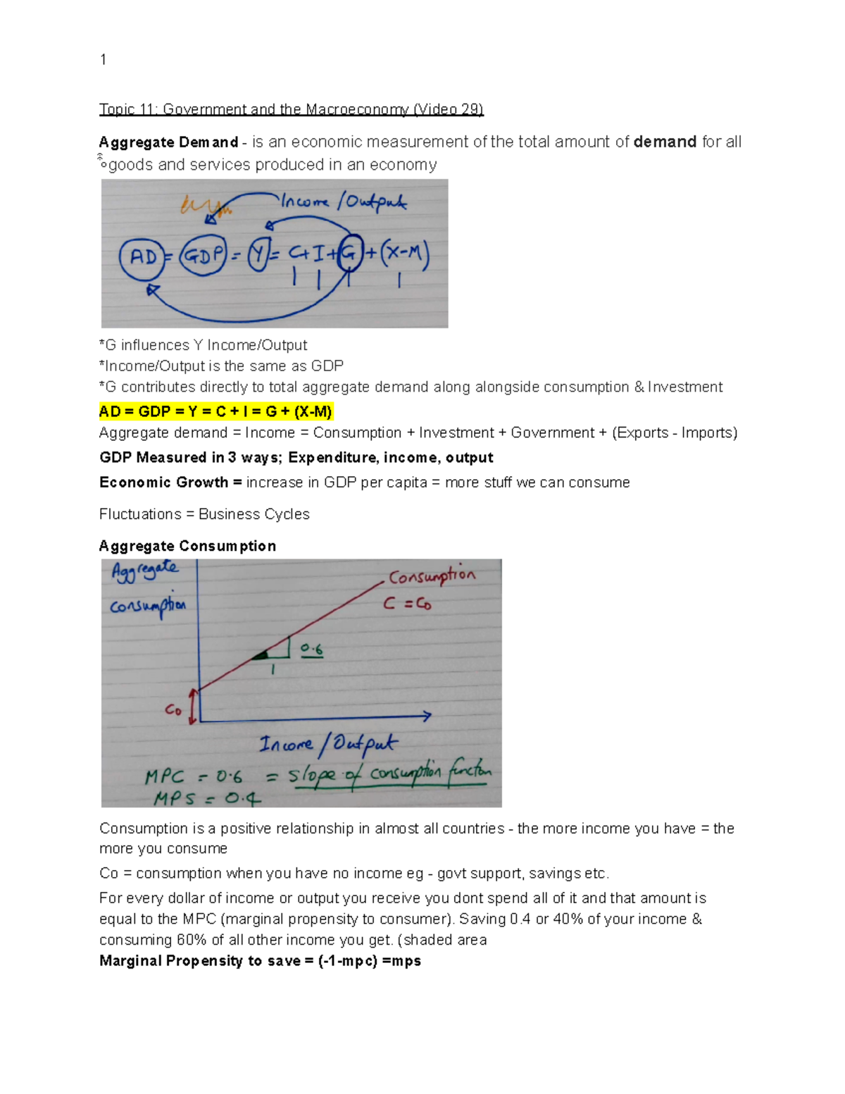 Topic 11 Government and the Macroeconomy (Video 29) - Topic 11 ...