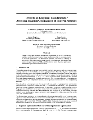 BOHB Robust and Efficient Hyperparameter Optimization at Scale - Stefan Falkner 1 Aaron Klein 1 ...