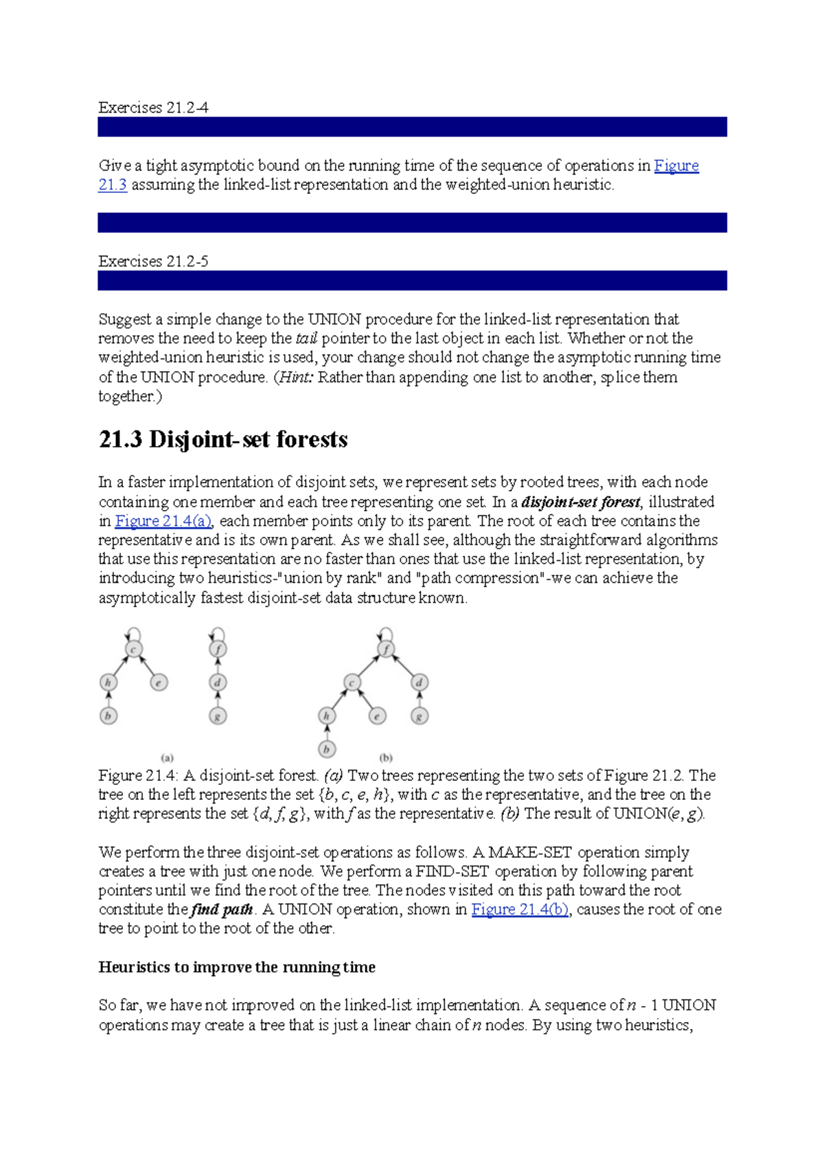 Algorithm Part 6 Data Structure Chapter 213 Exercises 21 Give A Tight Asymptotic Bound On 8657