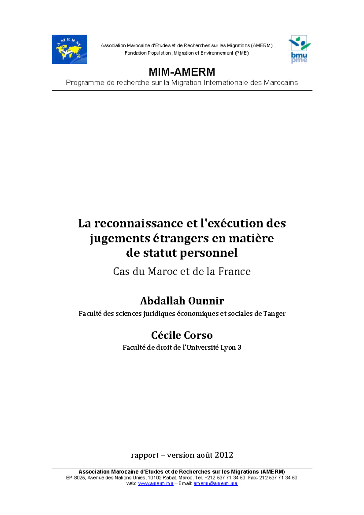 438789136 La Reconnaissance Et l Exequatur Des Decisions Rendues en ...