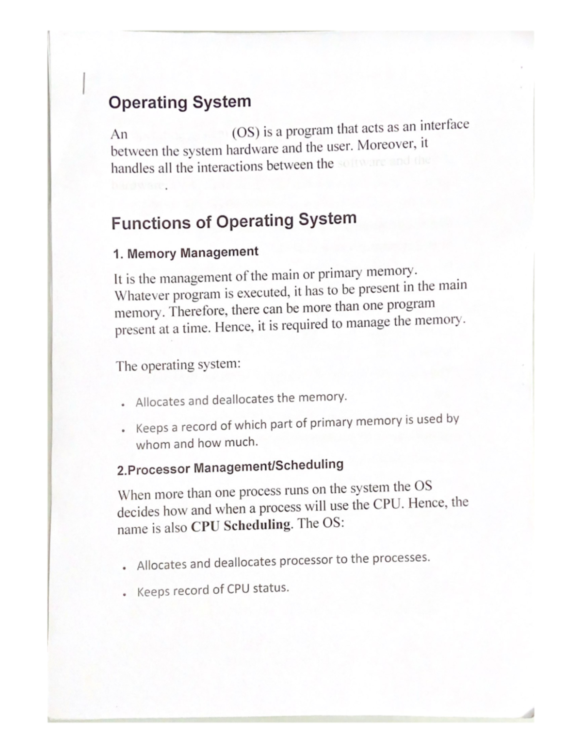 Unit-2 FIT Operating System - Studocu