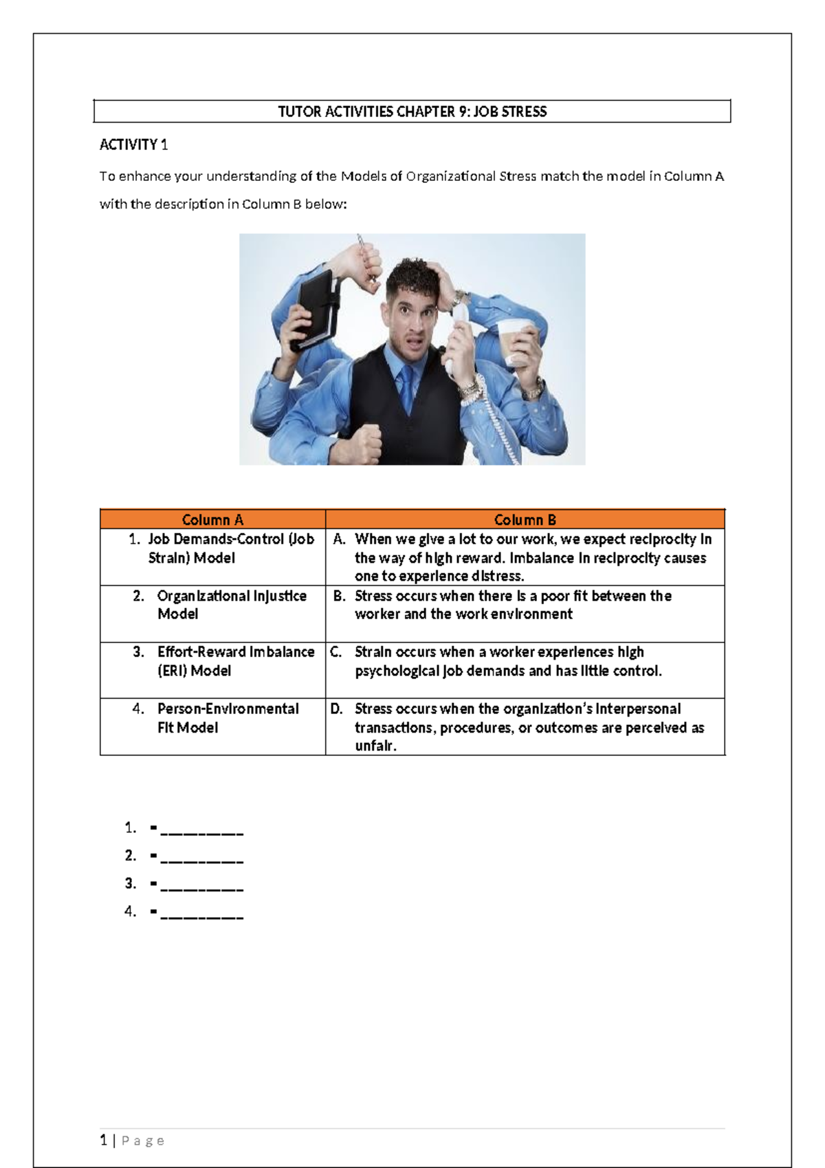 Tutor Activities Chapter 9 2023 - TUTOR ACTIVITIES CHAPTER 9: JOB ...