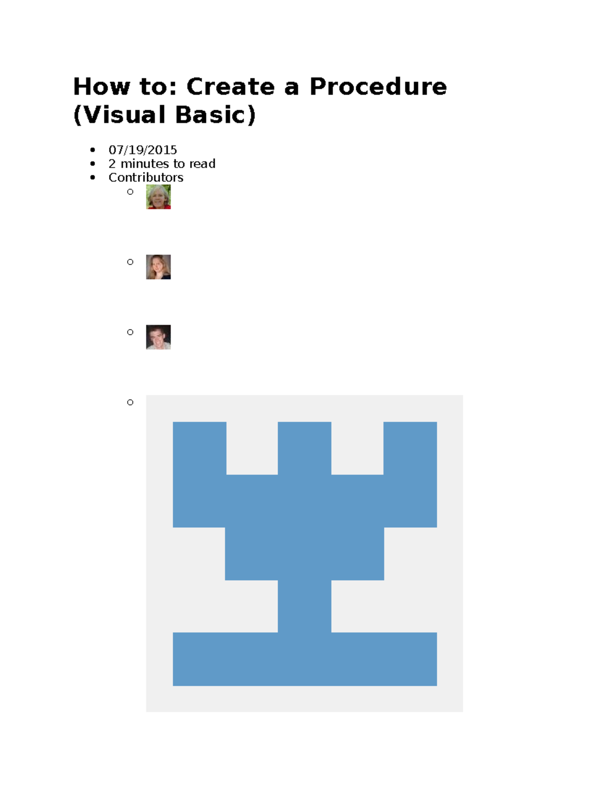 Worikingwith procedure - How to: Create a Procedure (Visual Basic) 07 ...