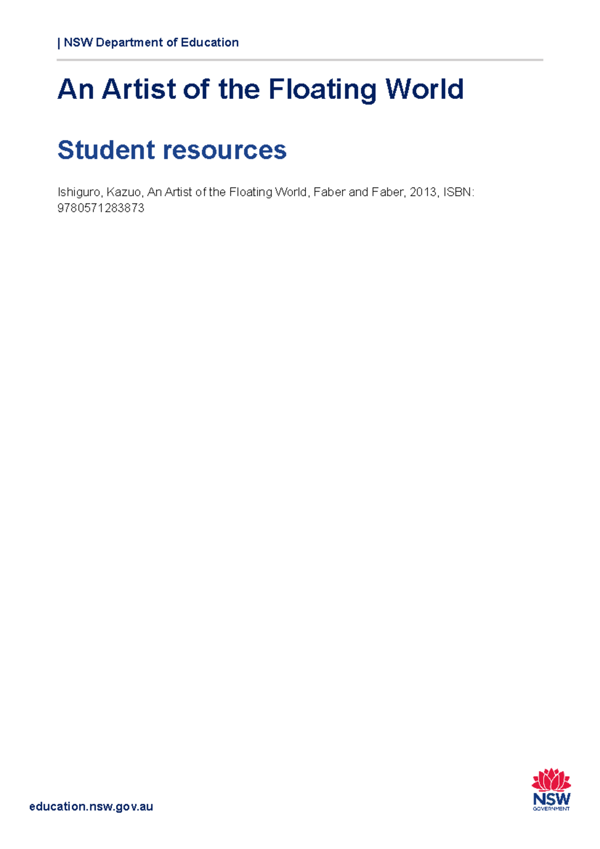 English advanced s6 y12 artist floating mod b student resource - | NSW ...