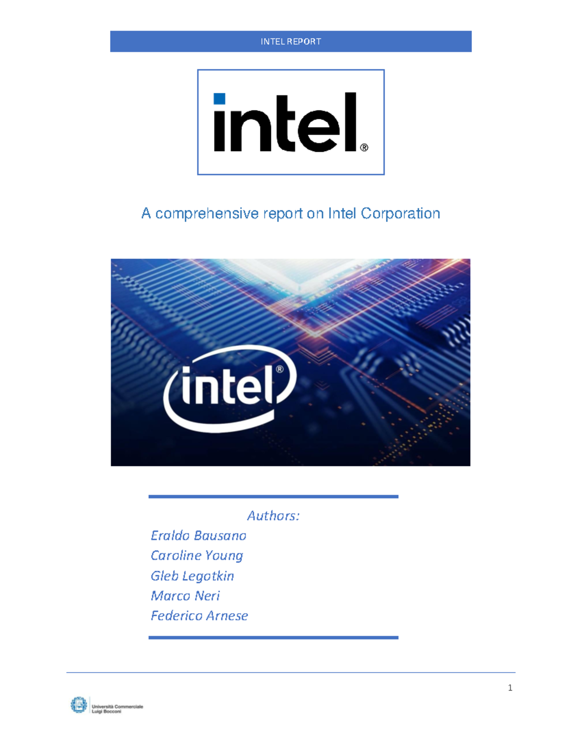 Field Project about Intel - A comprehensive report on Intel Corporation ...