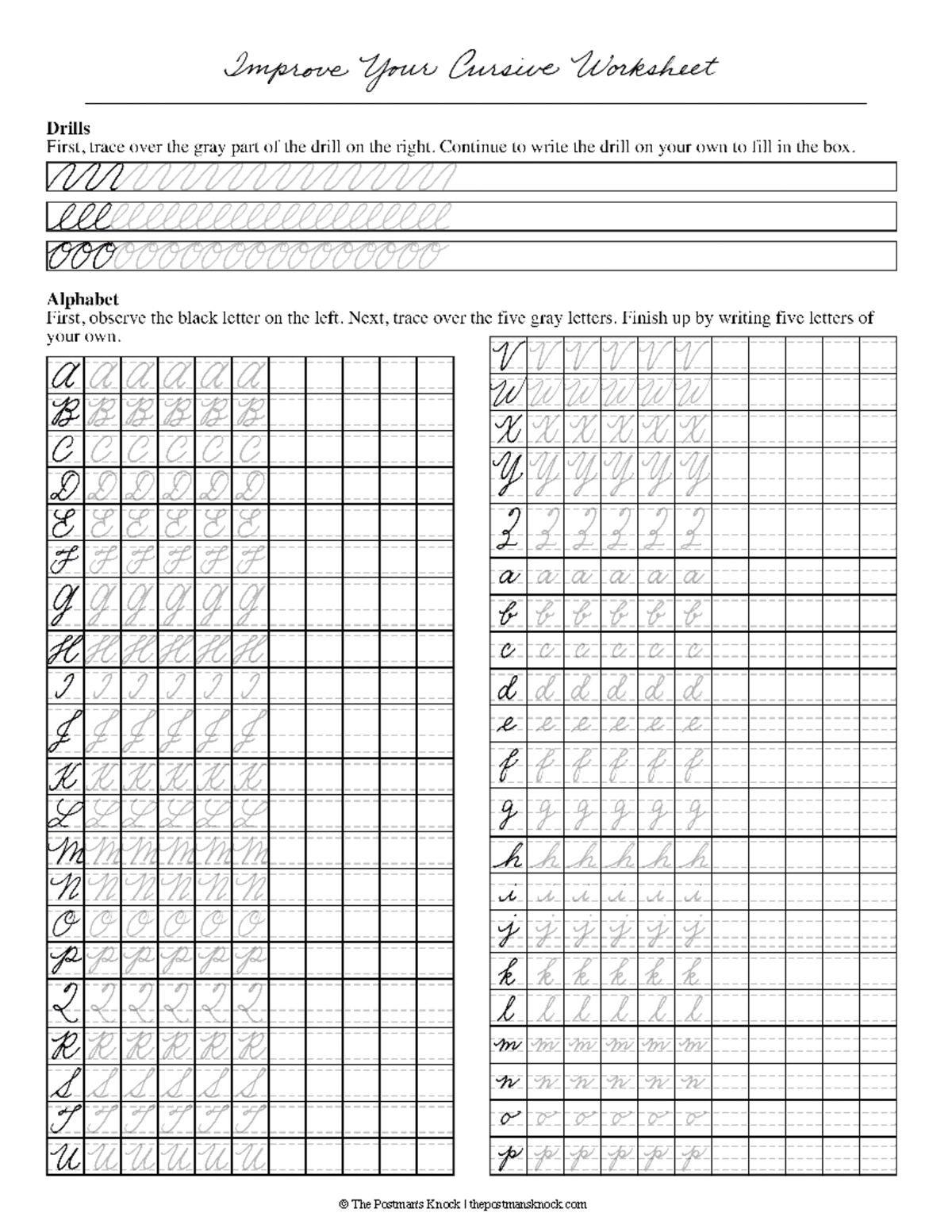 TPK Cursive Worksheet - Ni lo lean, es cualquier cosa - Cálculo ...