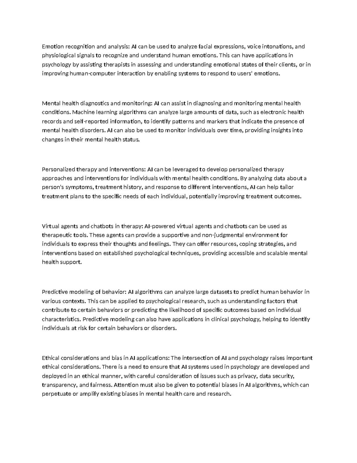 AI and Psychology Interesting Topics - Emotion recognition and analysis ...