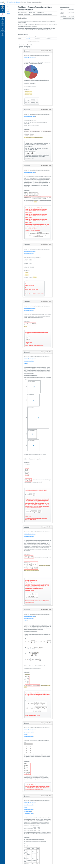 M10: Problem Set - MATH 110 Quizzes M10: Problem Set M10: Problem Set Due No due date Points 5 ...