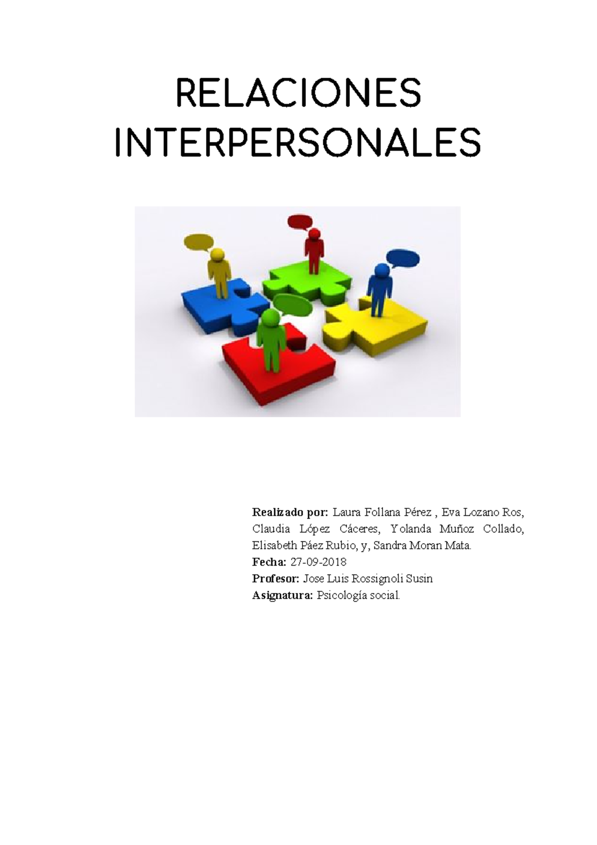 Tema 3 Relaciones Interpersonales - RELACIONES INTERPERSONALES ...