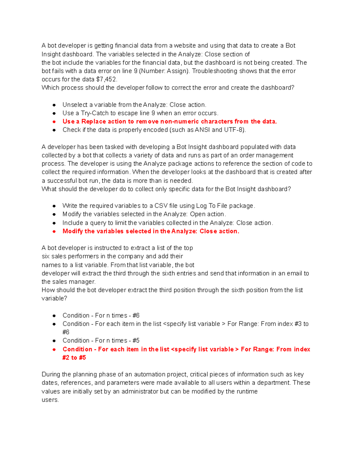 Master RPA - aaa - A bot developer is getting financial data from a ...