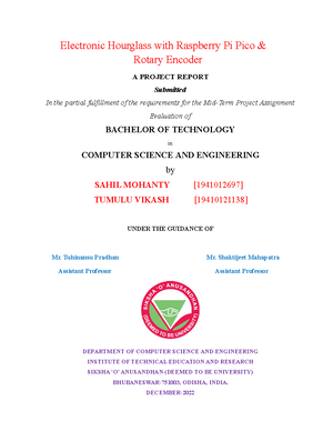 Roshan Noc - fdgdfgdfgdfg - To, HOD(CSE), Siksha ‘O’ Anushandhan University Date: 21 july 2022 ...