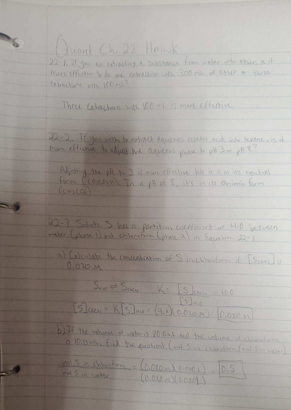 Quant Ch. 22 Homework - Dr. Stephanie Jones - unCh22 Hmk o Are ...