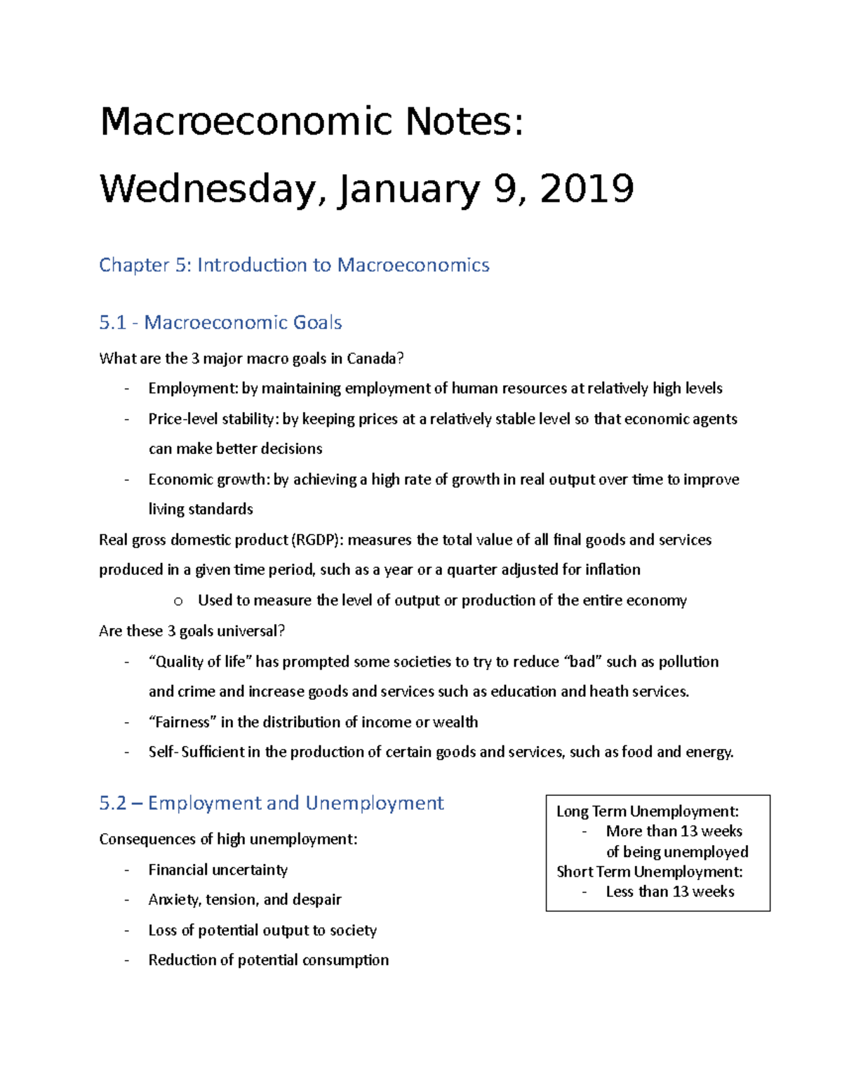 Macroeconomic Notes - Macroeconomic Notes: Wednesday, January 9, 2019 ...