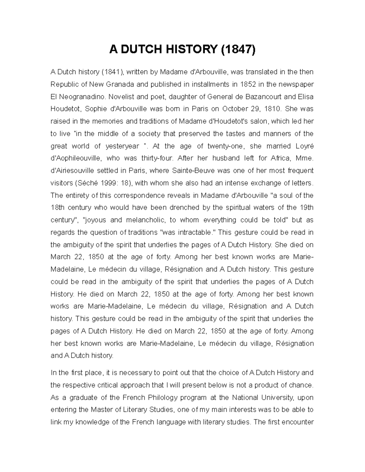 A Dutch History (1847) - Grade: 9,5 - A DUTCH HISTORY (1847) A Dutch ...